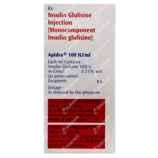 Apidra 100 IU Injection 10 ML | Order Apidra 100 IU Injection 10 ML ...