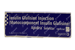 Apidra Solostar 100 IU Injection 3 ML | Order Apidra Solostar 100 IU ...