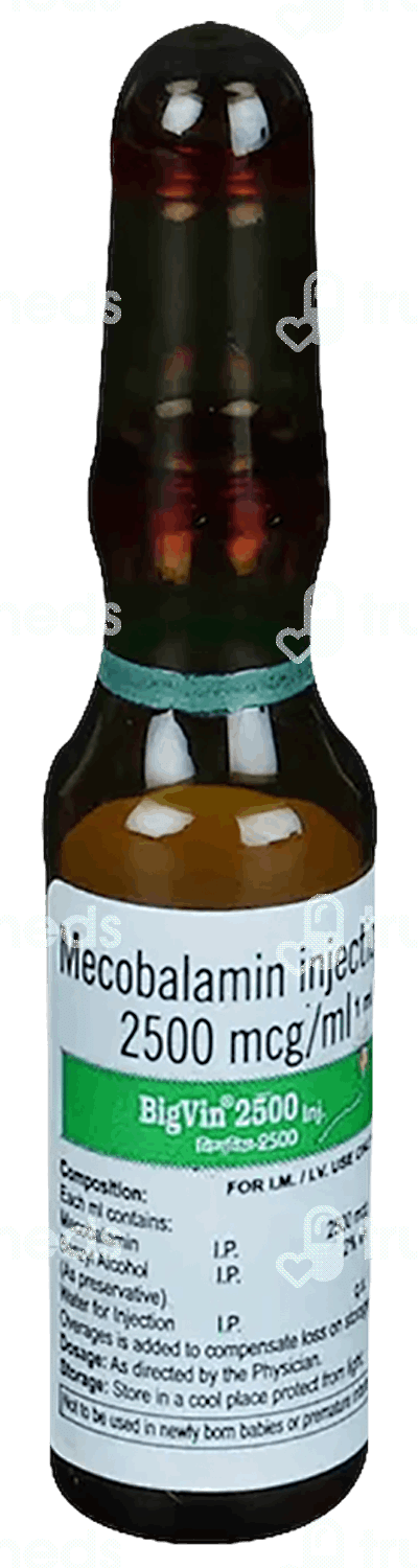 Bigvin 2500 Mcg Injection 1 Ml - Uses, Side Effects, Dosage, Price ...