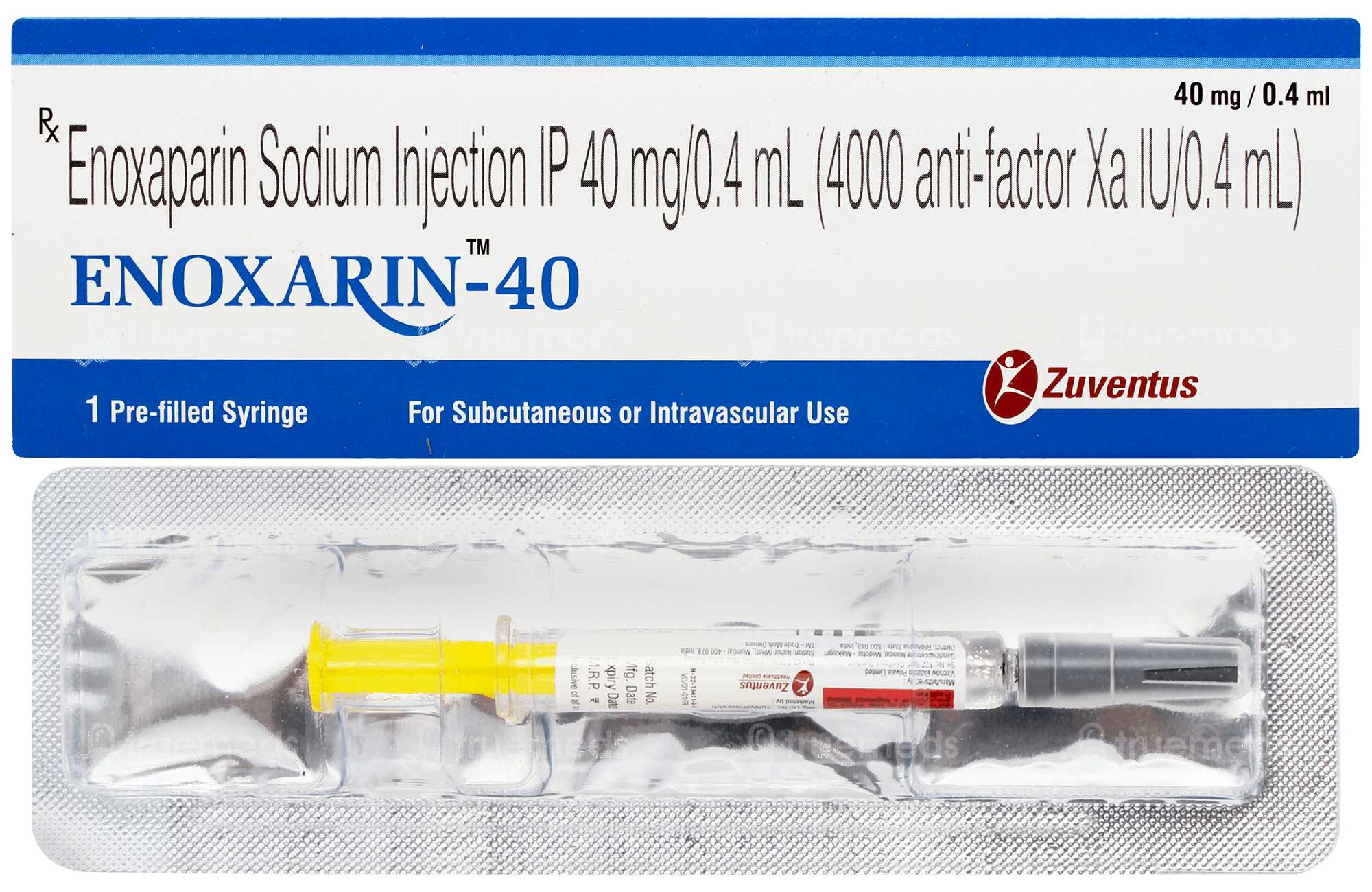 Enoxarin 40 MG Injection 0.4 ML | Order ENOXARIN 40 MG INJECTION 0.4 ML ...