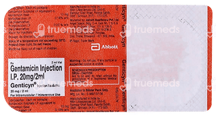 Genticyn Pead 20 MG Injection 2 ML | Order Genticyn Pead 20 MG Injection 2 ML Online at Truemeds