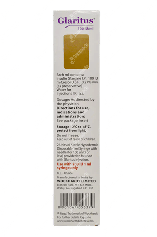 Glaritus 100 IU Injection 10 ML | Order Glaritus 100 IU Injection 10 ML ...