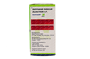 Huminsulin Nph 100 Iu Injection 10 Ml - Uses, Side Effects, Dosage, Price | Truemeds