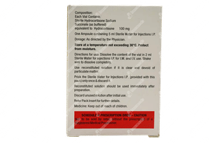 Hydrocort 100 Mg Injection 1 - Uses, Side Effects, Dosage, Price | Truemeds