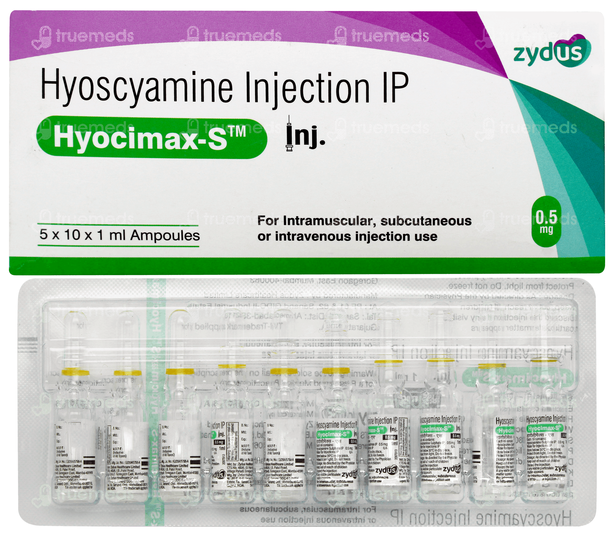 Hyocimax S 0.5 MG Injection 1 ML | Order Hyocimax S 0.5 MG Injection 1 ...