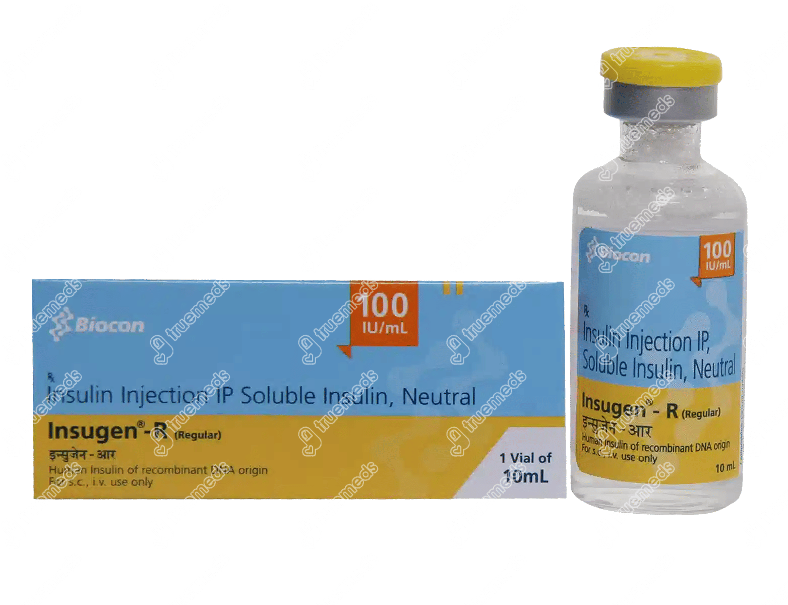 Insugen R 100 Iu Injection 10 Ml - Uses, Side Effects, Dosage, Price ...