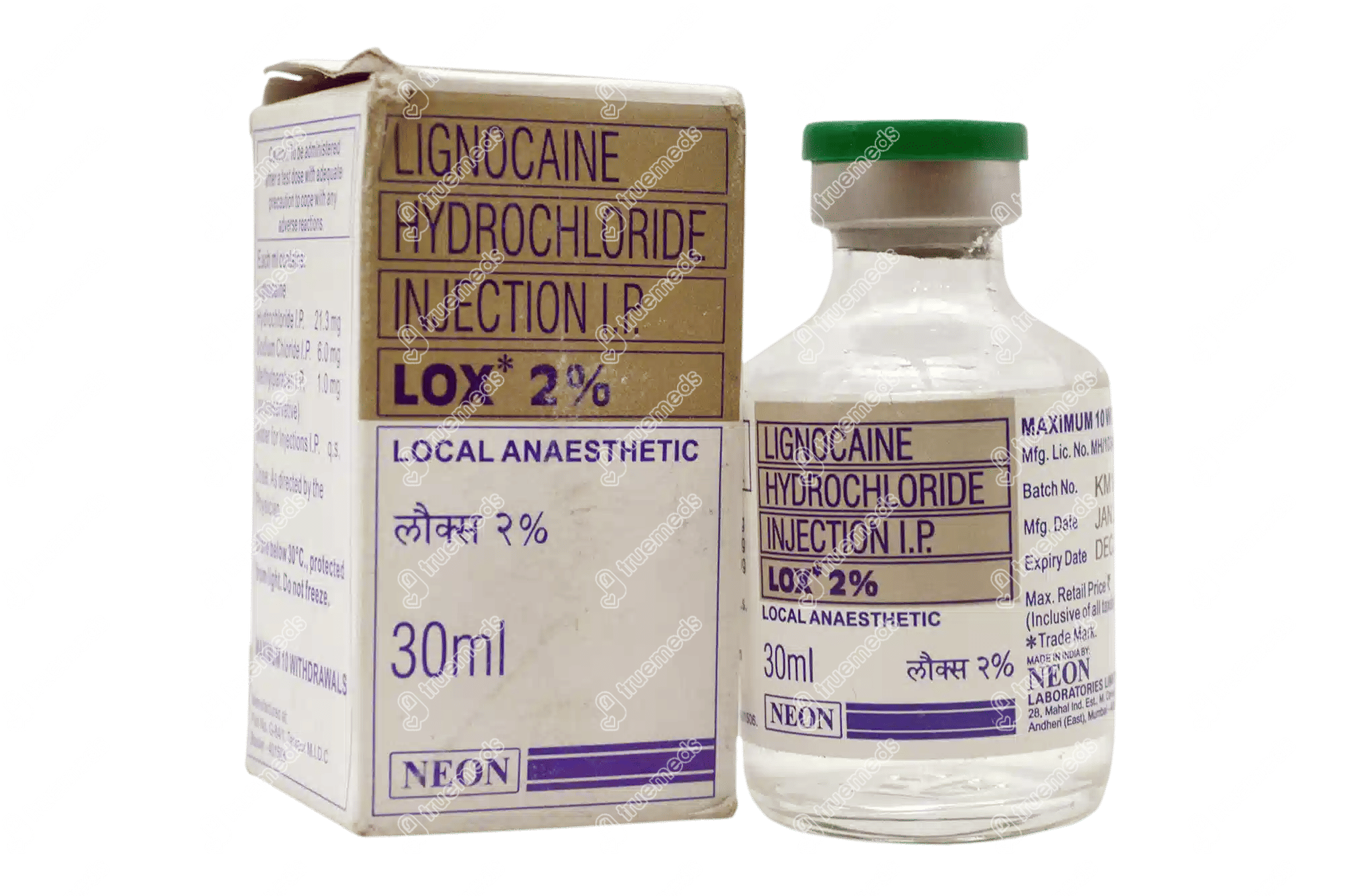 Lox (neon) 2 % Injection 30 ML | Order Lox (neon) 2 % Injection 30 ML ...