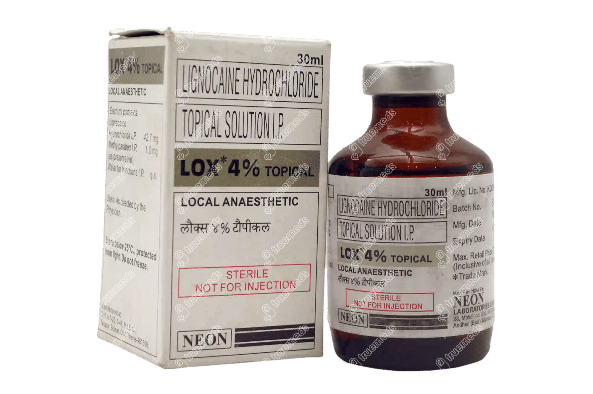 Lox (neon) Topical 4 % Injection 30 ML | Order LOX (NEON) TOPICAL 4 % ...
