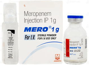 Mero 1000 Mg Injection 1 - Uses, Side Effects, Dosage, Price | Truemeds