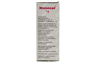 Monocef 1G Njection 1: Uses, Side Effects, Price & Substitutes