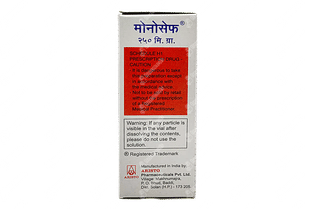 Monocef 250Mg Injection: Uses, Side Effects, Price & Substitutes