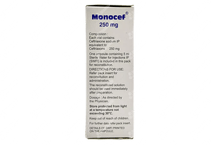 Monocef 250Mg Injection: Uses, Side Effects, Price & Substitutes