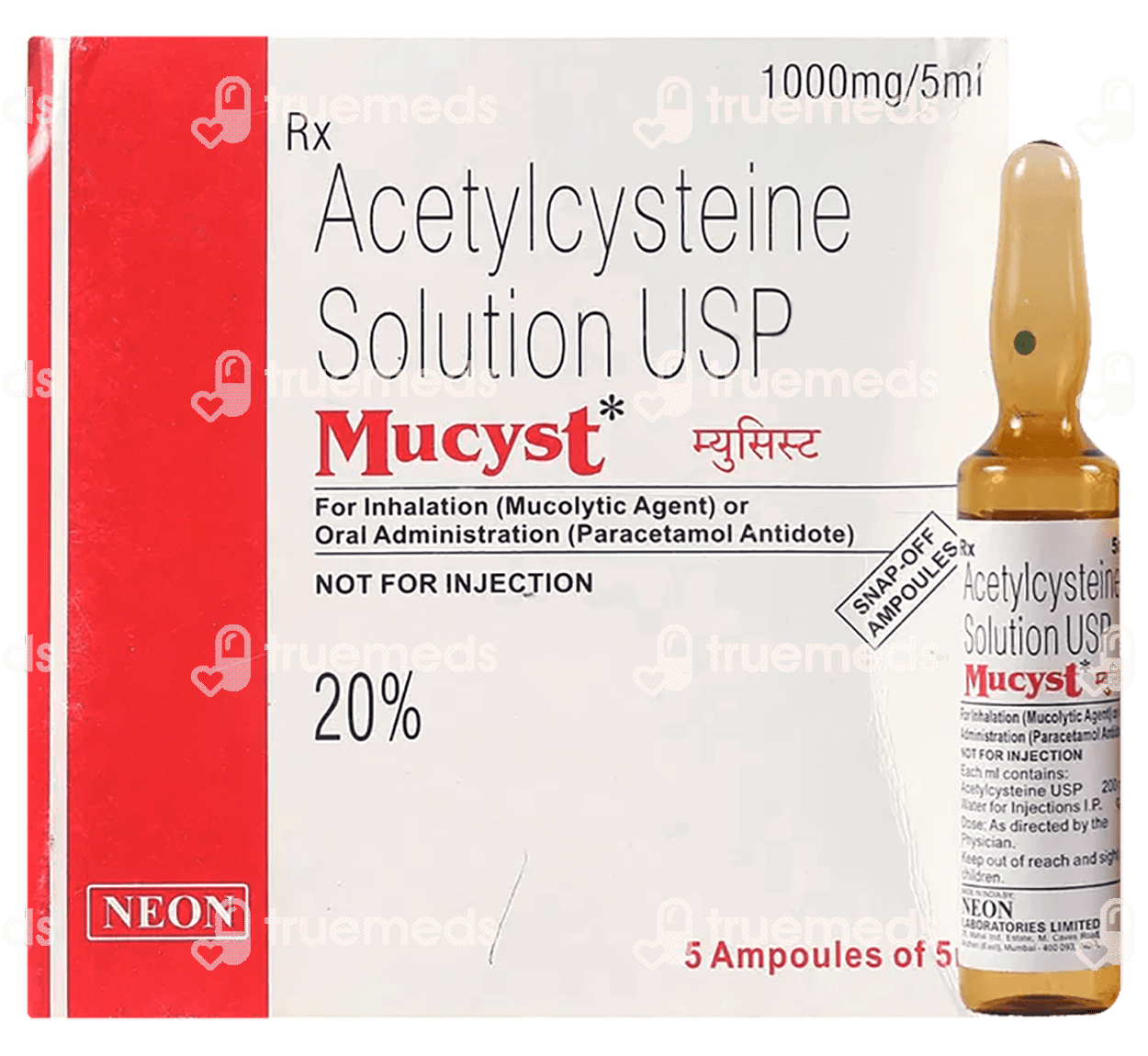 Mucyst 1000 MG Injection 5 ML | Order Mucyst 1000 MG Injection 5 ML ...
