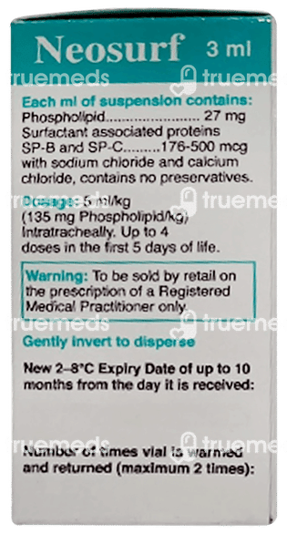 Neosurf Injection 3 Ml - Uses, Side Effects, Dosage, Price | Truemeds