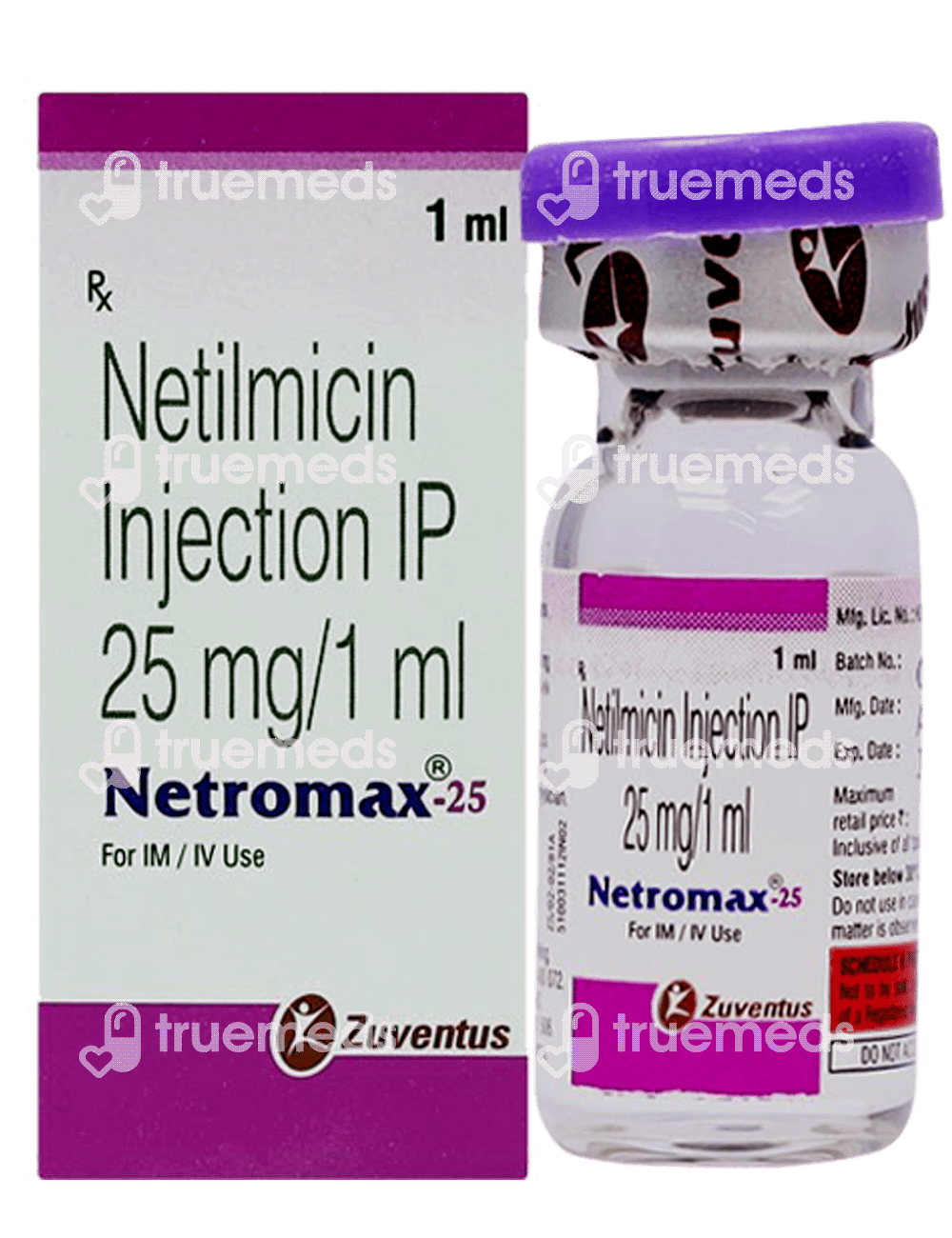 Netromax 25 Mg Injection 1 Ml - Uses, Side Effects, Dosage, Price ...