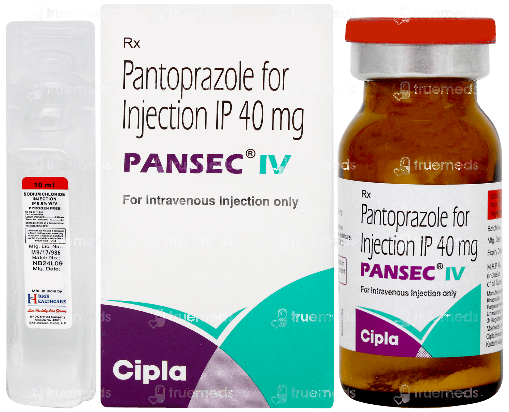 Pansec 40 Mg Injection 10 Ml - Uses, Side Effects, Dosage, Price | Truemeds