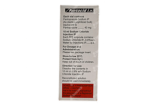 Pantocid Iv 40 Mg Injection 10 Ml - Uses, Side Effects, Dosage, Price | Truemeds
