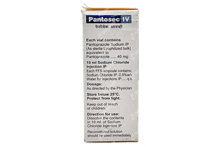 Pantosec Iv 40 Mg Injection 10 Ml - Uses, Side Effects, Dosage, Price ...
