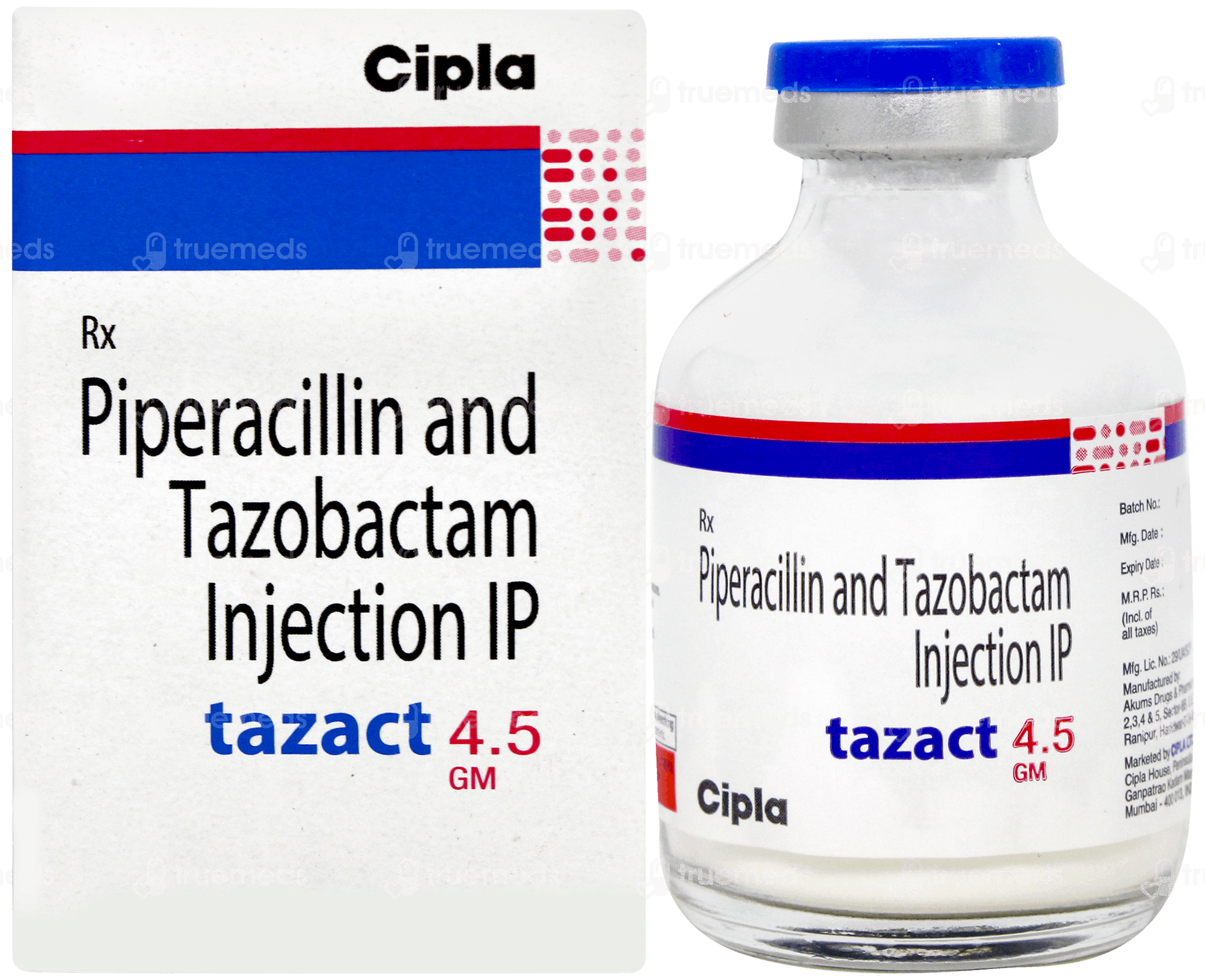 Tazact 4.5Gm Injection: Uses, Side Effects, Price & Substitutes