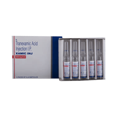 Xamic 500 Mg Injection 5 ML: Uses, Side Effects, Price & Substitutes