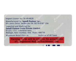 Menactra Injection 05 Ml - Uses, Side Effects, Dosage, Price | Truemeds