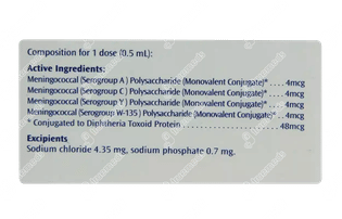 Menactra Injection 05 Ml - Uses, Side Effects, Dosage, Price | Truemeds