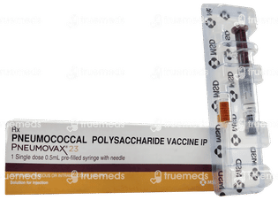 Pneumovax 23 Injection 05 Ml - Uses, Side Effects, Dosage, Price | Truemeds