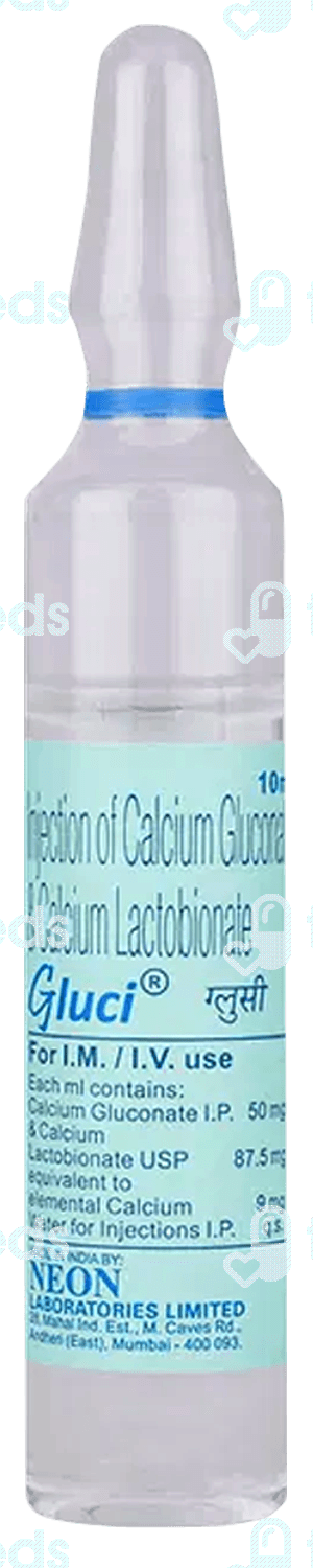 Gluci 50875 Mg Injection 10 Ml - Uses, Side Effects, Dosage, Price ...