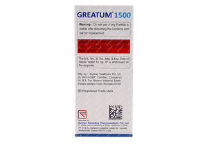 Greatum 1500 Injection: Uses, Side Effects, Price & Substitutes
