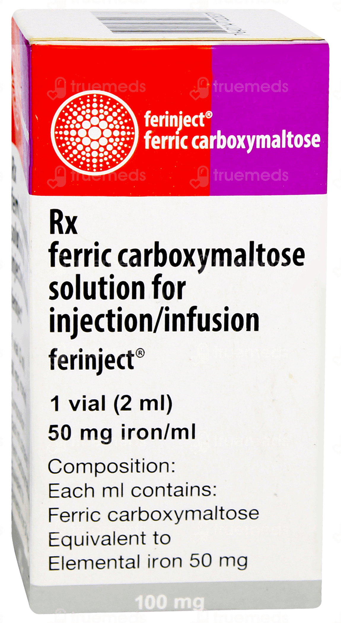 Ferinject 100 Mg Injection 2ml - Uses, Side Effects, Dosage, Price ...