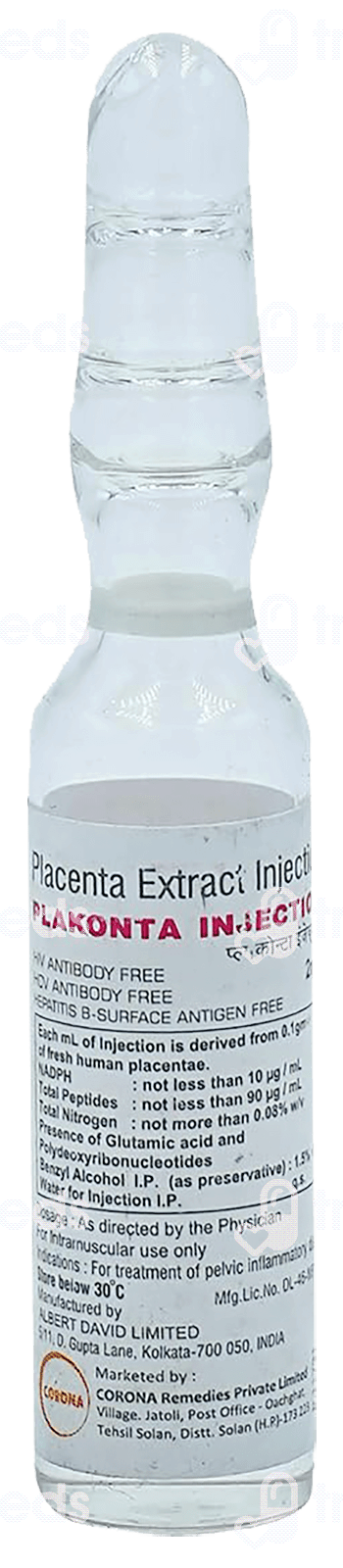 Plakonta Injection 2 Ml - Uses, Side Effects, Dosage, Price | Truemeds