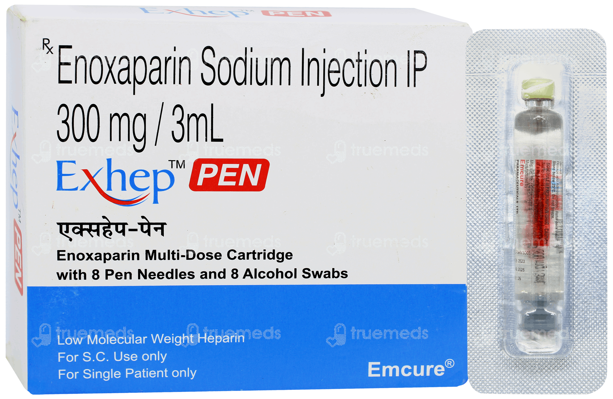 Exhep Pen 300 Mg Injection Kit 1 - Uses, Side Effects, Dosage, Price ...