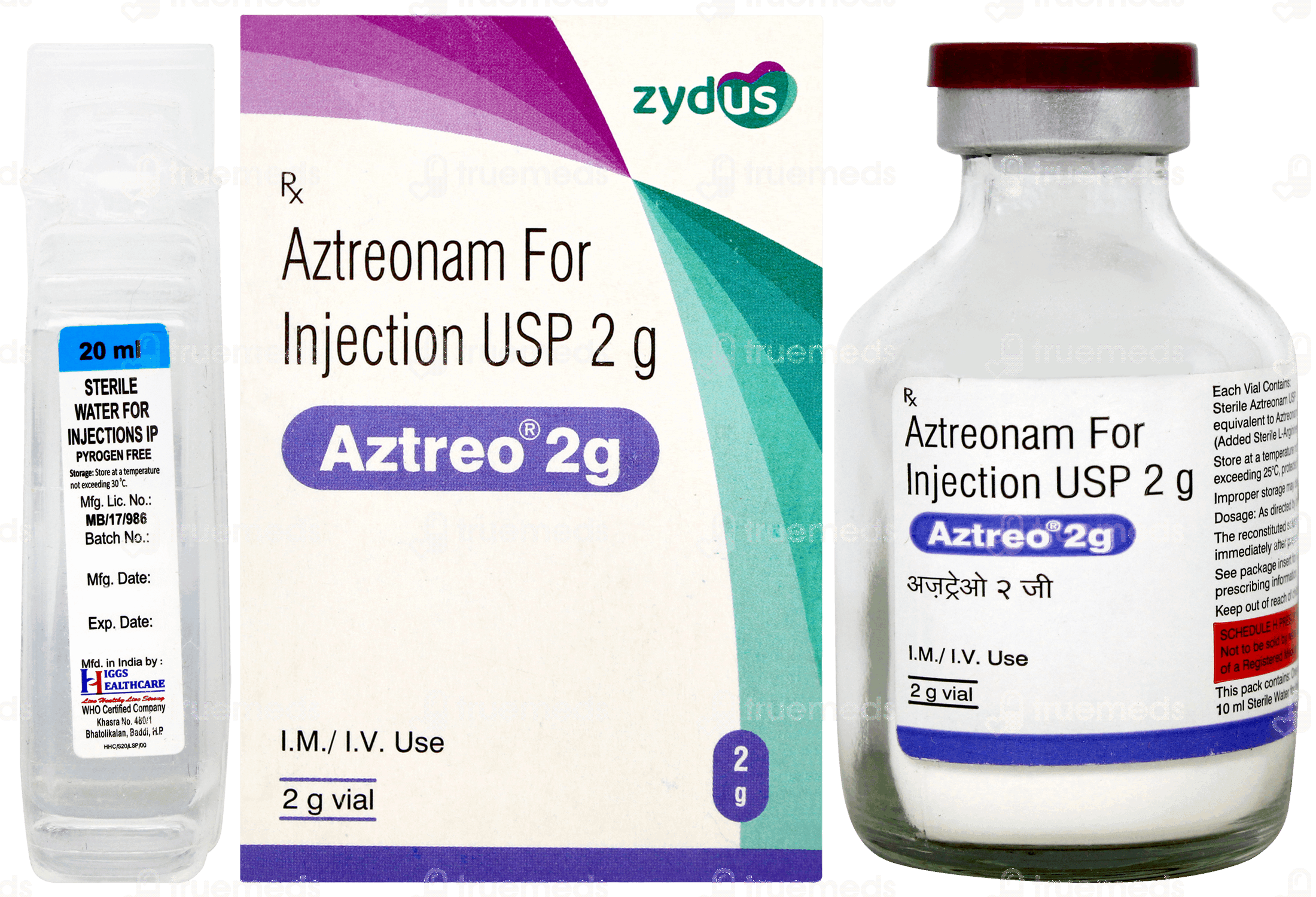 Aztreo 2000 Mg Injection 1 - Uses, Side Effects, Dosage, Price | Truemeds