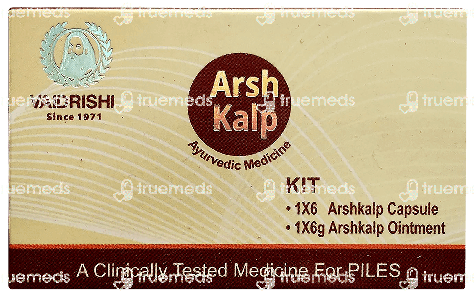 Vaidrishi Arsh Kalp Piles Kit6 Capsule 6 Gm Ointment 1 - Uses, Side ...
