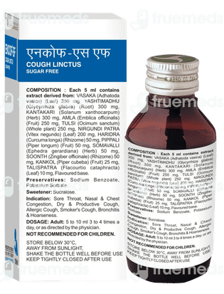 Millennium Herbal Care Encof Sf Cough Linctus 100 Ml - Uses, Side ...
