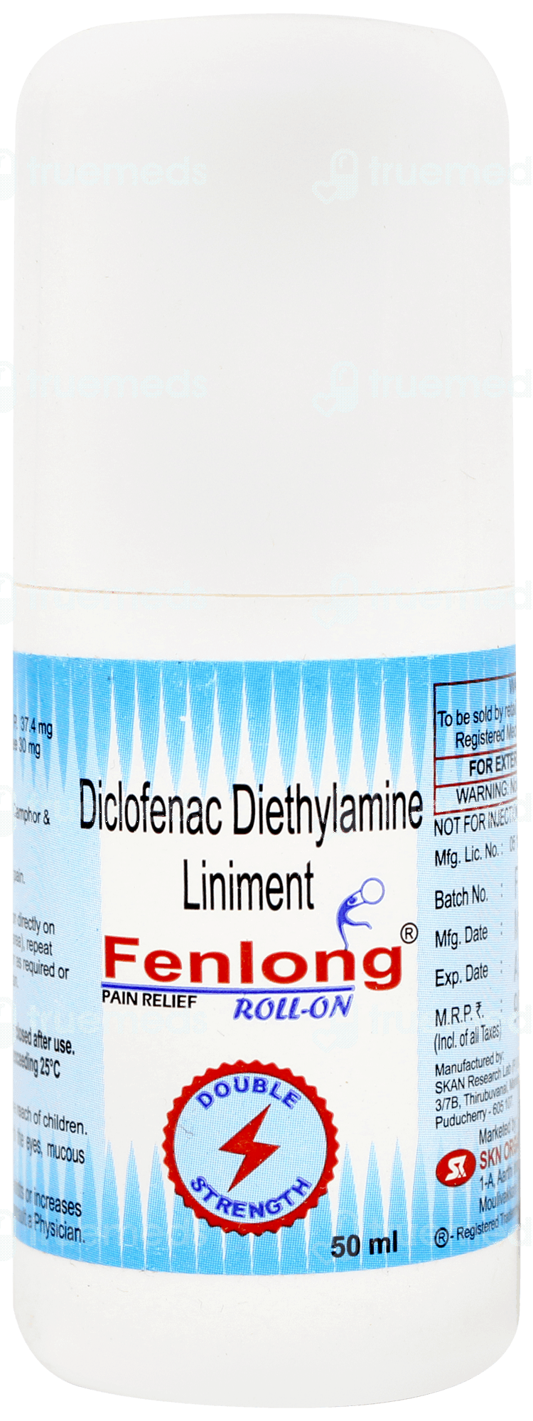 Fenlong Roll On 50 Ml - Uses, Side Effects, Dosage, Price | Truemeds