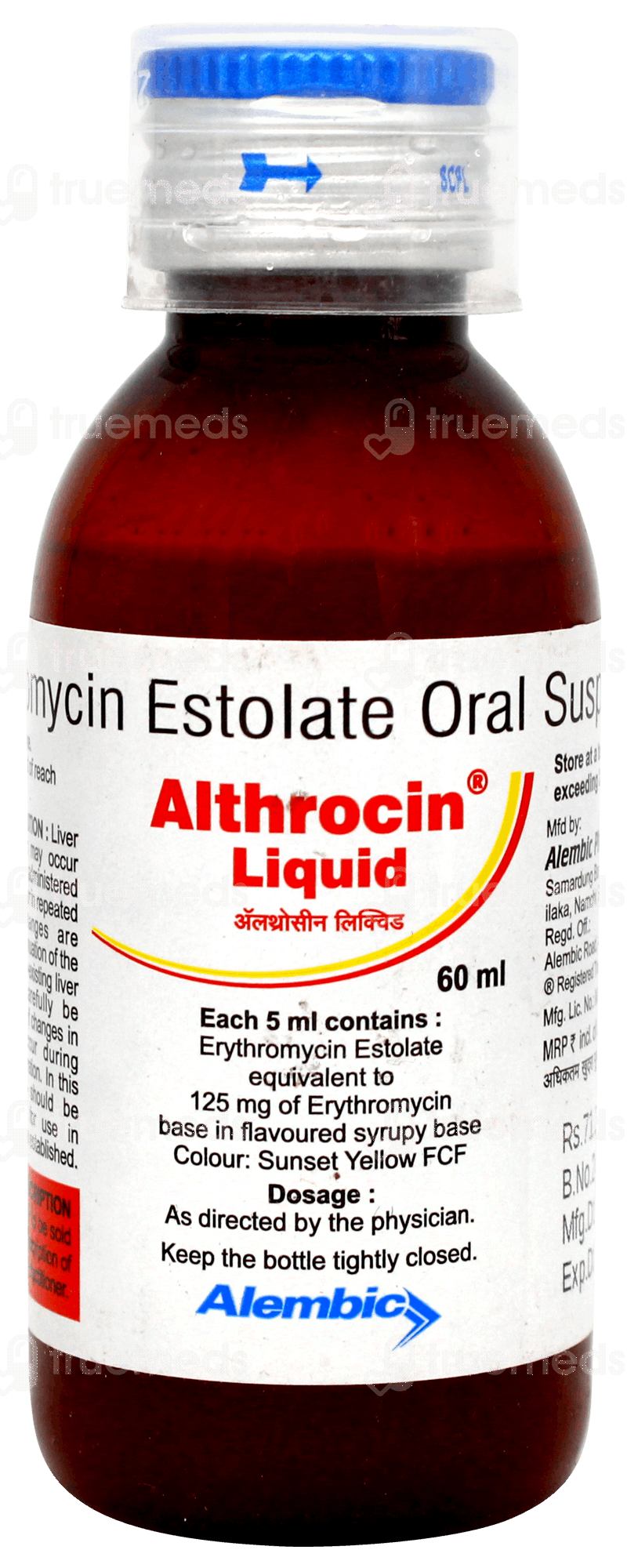 Althrocin 125 MG Liquid 60 ML | Order Althrocin 125 MG Liquid 60 ML ...