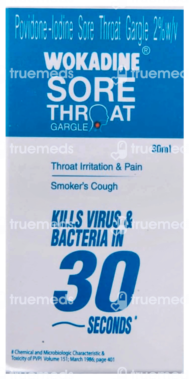 Wokadine Sore Throat Gargle 2% Liquid 30 ML | Order Wokadine Sore ...