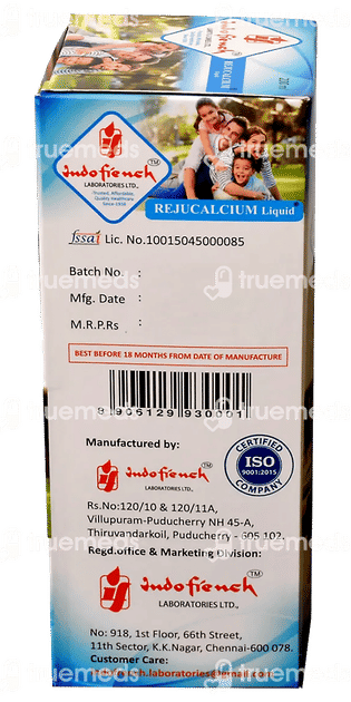 Rejucalcium Liquid 200 ML | Buy Rejucalcium Liquid Online at Truemeds