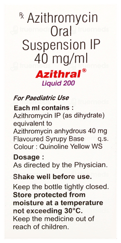Azithral Liquid 200: Uses, Side Effects, Price & Substitutes
