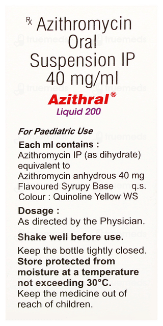 Azithral Liquid 200: Uses, Side Effects, Price & Substitutes