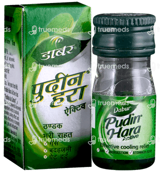 Dabur Pudin Hara Active Liquid 10 Ml - Uses, Side Effects, Dosage, Price | Truemeds