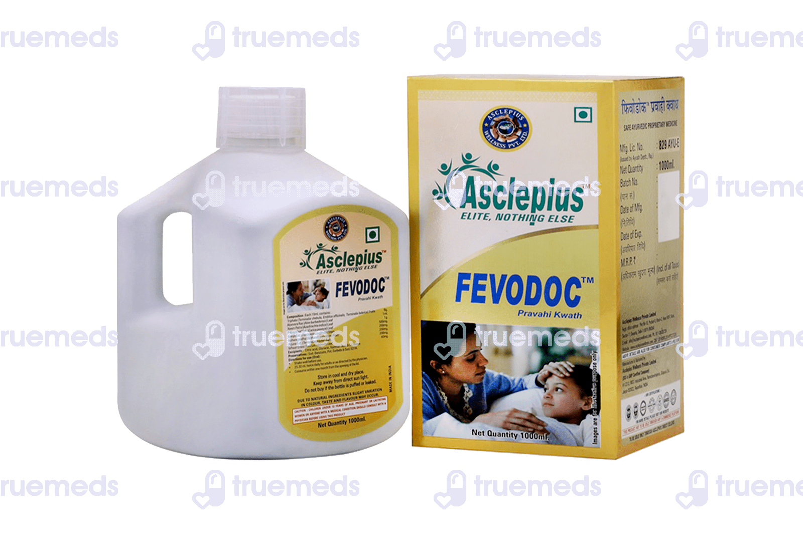 Asclepius Fevodoc Pravahi Kwath 1000 Ml - Uses, Side Effects, Dosage, Price | Truemeds