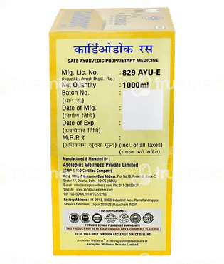 Asclepius Cardiodoc Ras 1000 Ml - Uses, Side Effects, Dosage, Price ...