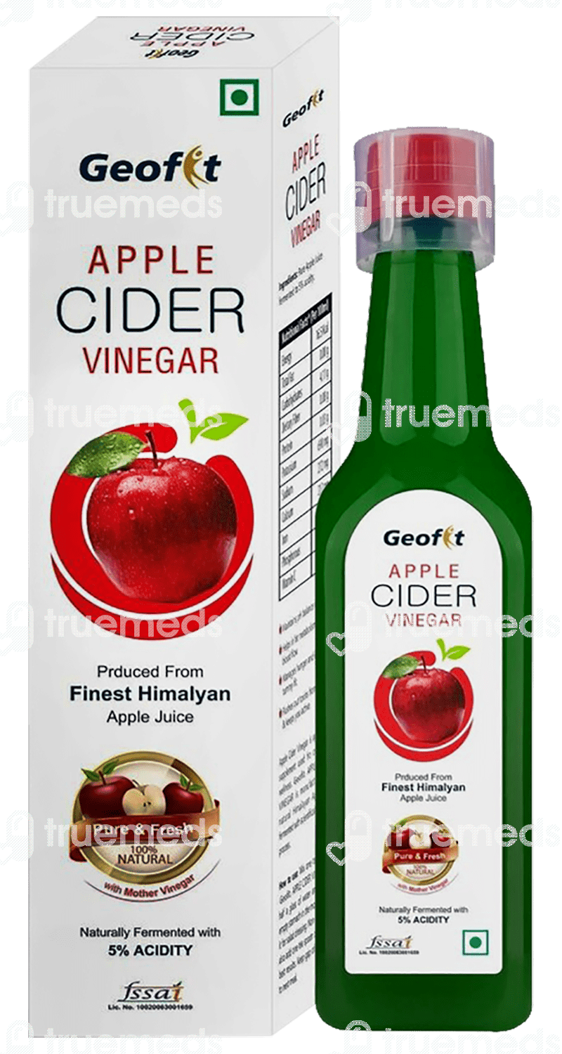 Geofit Apple Cider Vinegar 500 Ml - Uses, Side Effects, Dosage, Price ...