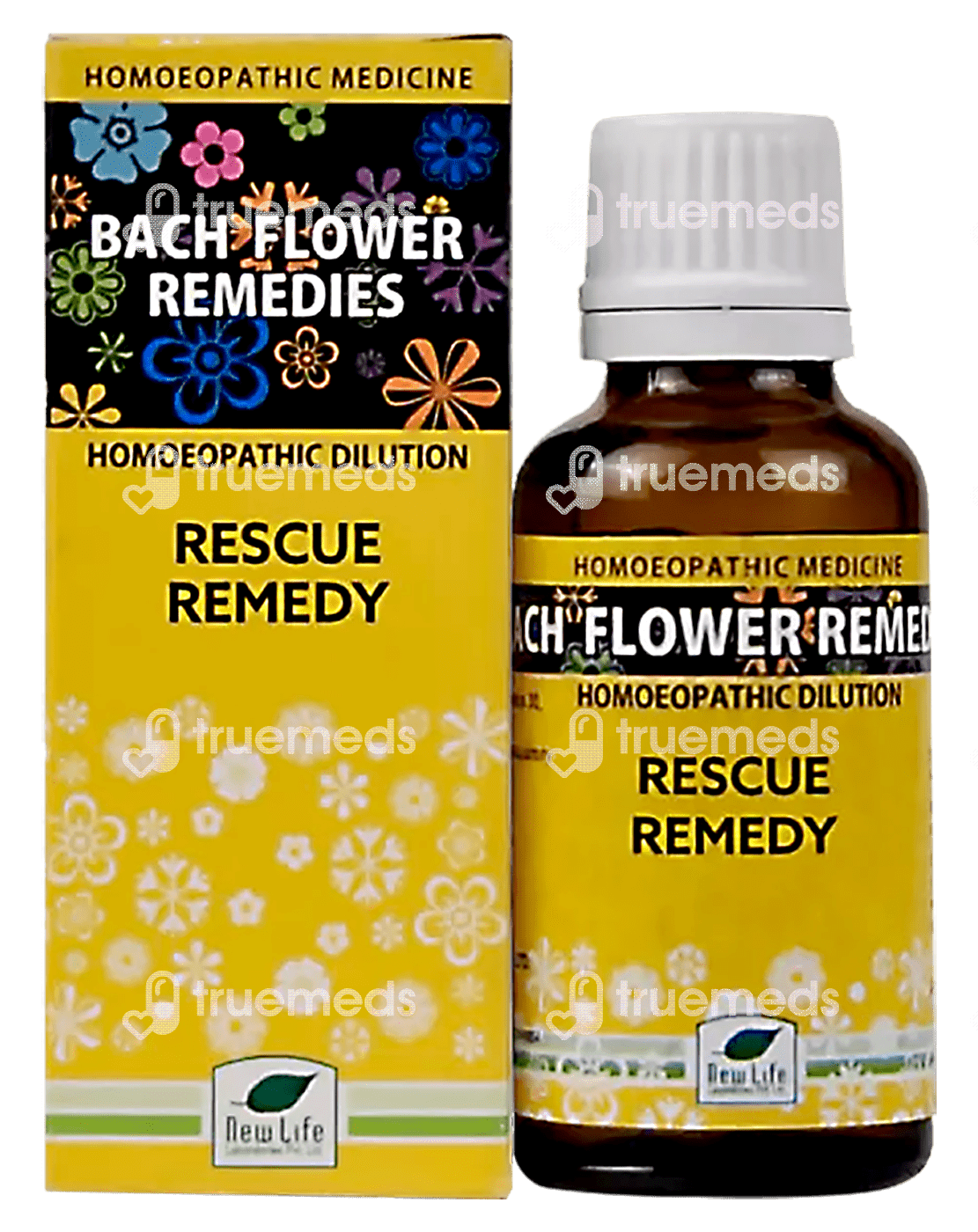 New Life Bach Flower Rescue Remedy 30 Dilution 30 Ml - Uses, Side ...