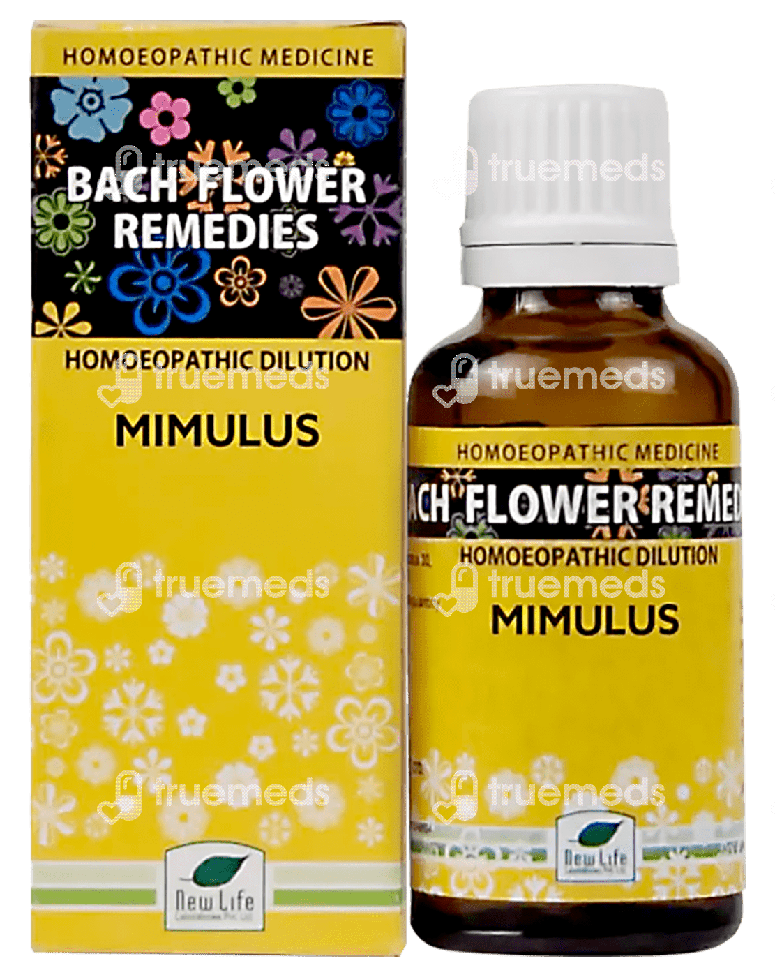 New Life Bach Flower Mimulus 30 Dilution 30 Ml - Uses, Side Effects ...