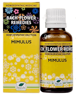 New Life Bach Flower Mimulus 30 Dilution 30 Ml - Uses, Side Effects ...