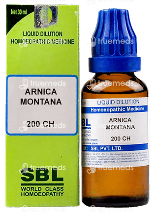 Sbl Arnica Montana 200 Ch Dilution 30 Ml - Uses, Side Effects, Dosage, Price | Truemeds