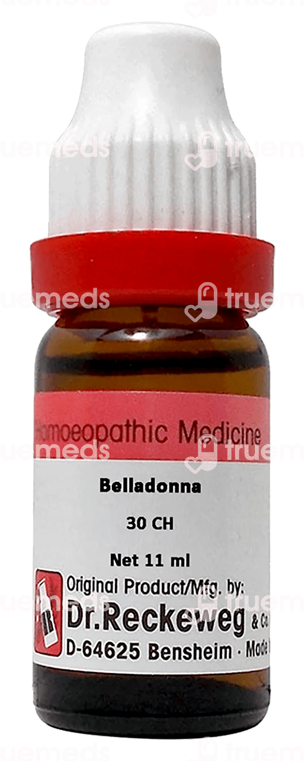 Dr Reckeweg Belladonna 30 Ch Dilution 11 Ml - Uses, Side Effects ...